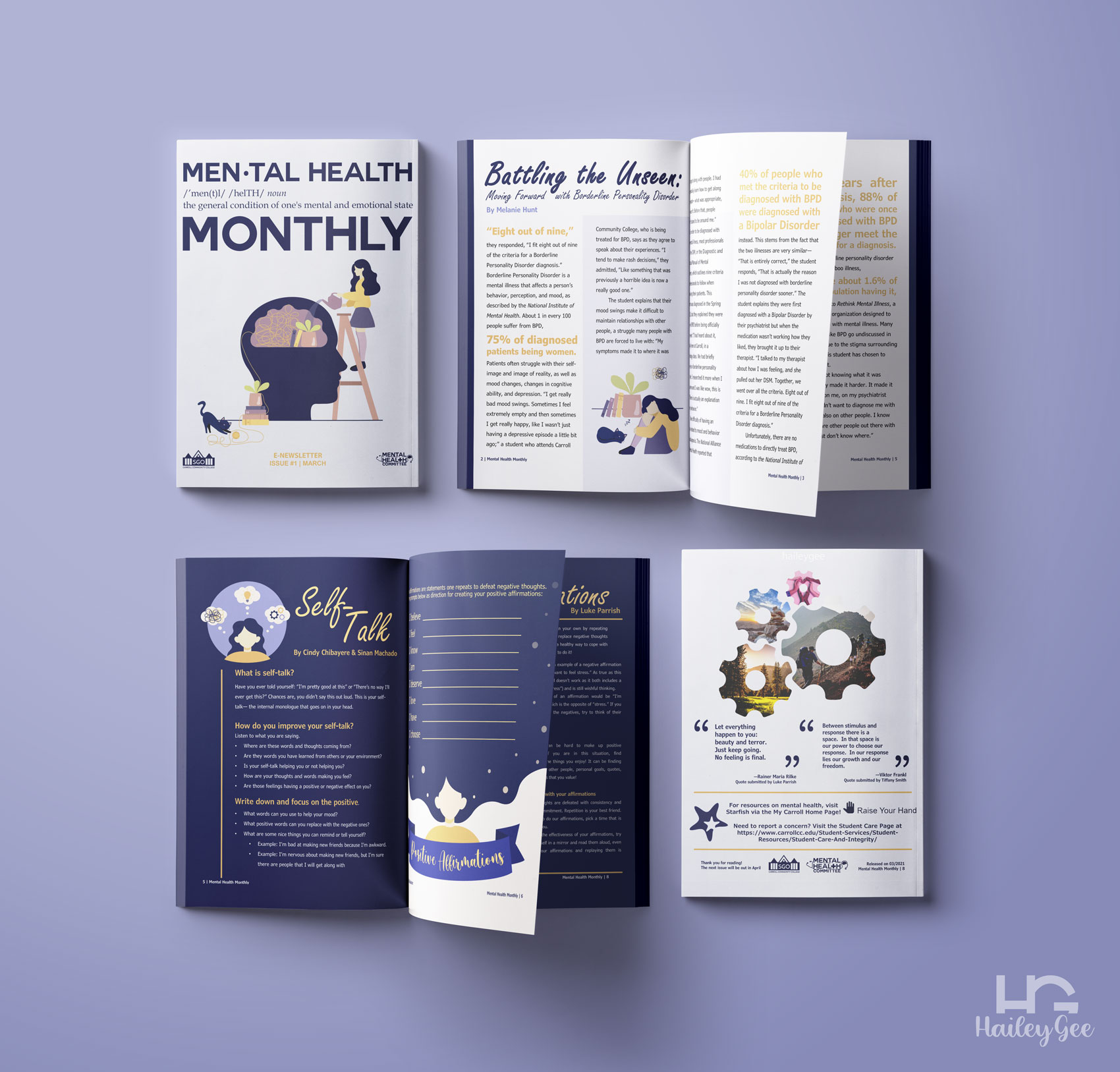 Mental Health Monthly Newsletter – Hailey Gee